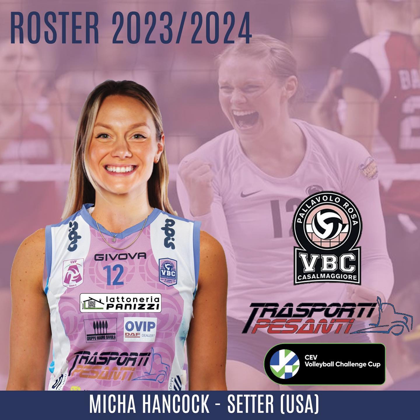 Micha Hancock, Casalmaggiore'de - Voleybolun Renkli Dünyası